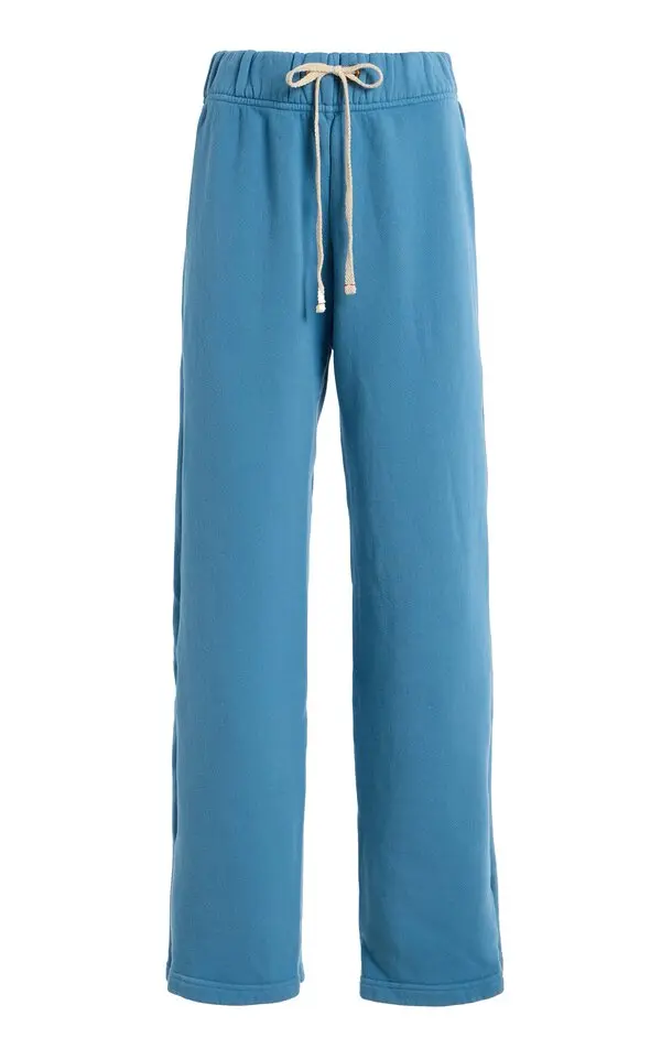 LES TIEN Cotton Sweatpants - Blue