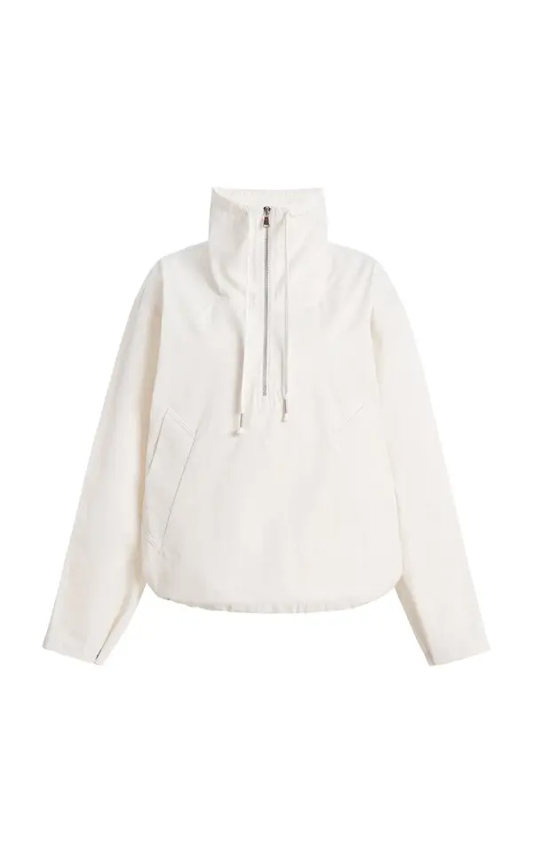 AGOLDE Lydia Cotton-blend Zip-up Jacket - White