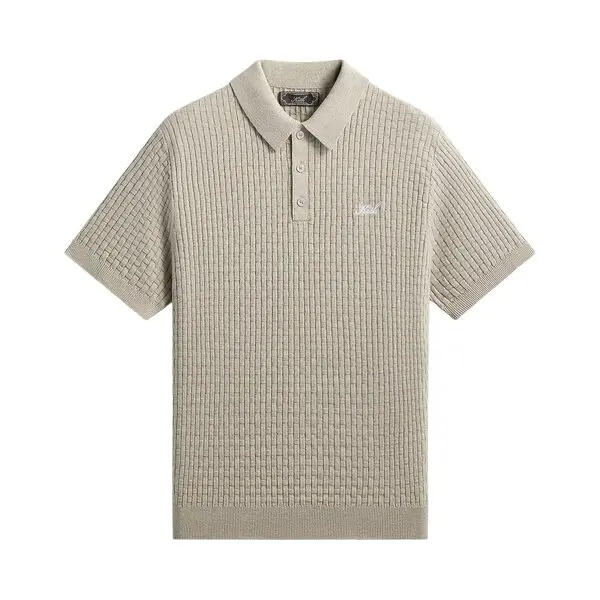 Kith Polo Shirt With Basket Weave Detailing