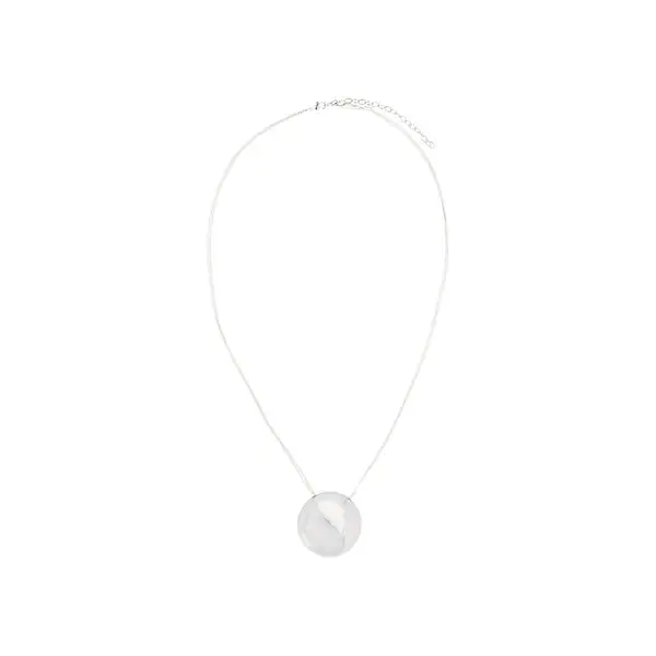 FERRAGAMO Sculptural Pendant Necklace - Silver