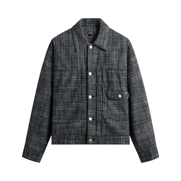 Kith Textured Indigo Alonzo Jacket 'dark Indigo - Blue