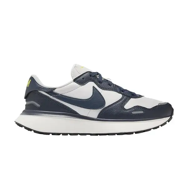 Nike Wmns Phoenix Waffle Lth 'summit White Armory Navy - Blue