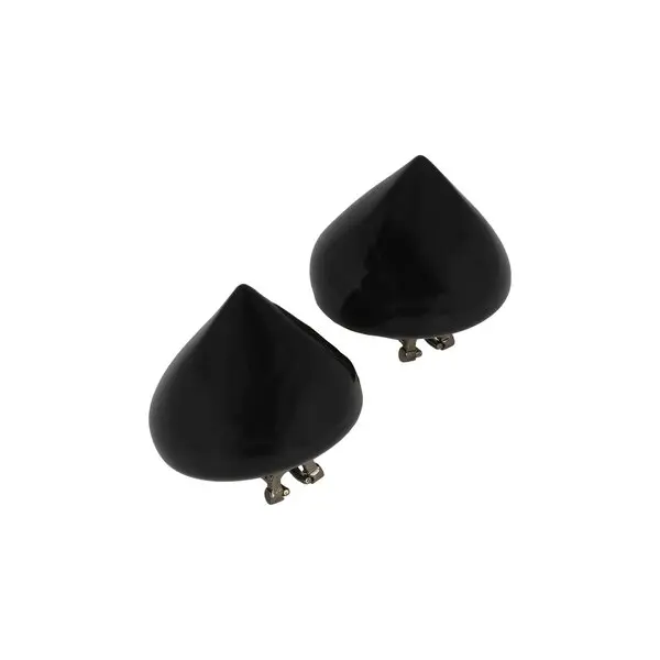 FERRAGAMO Sculptural Clip On Earrings - Black