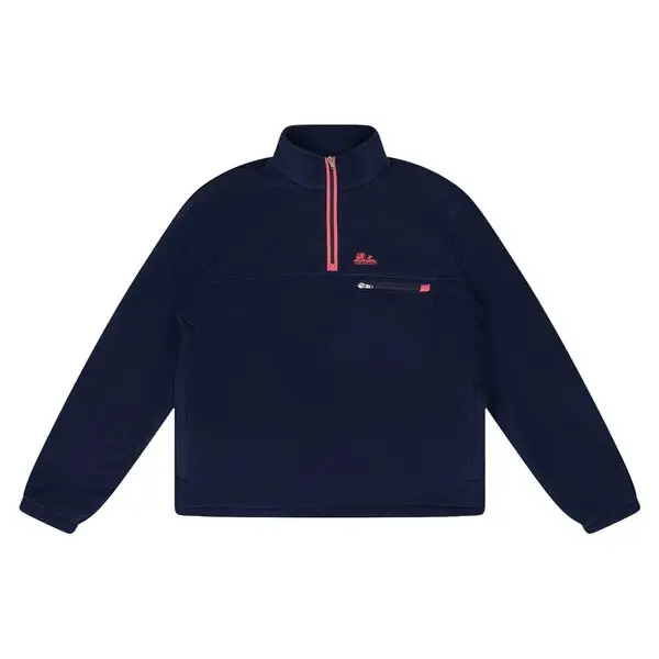 Aimé Leon Dore Quarter Zip Fleece Pullover 'evening - Blue