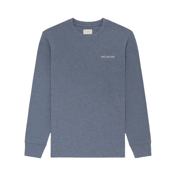 Aimé Leon Dore Melange Uniform Long-sleeve Tee Melange - Blue