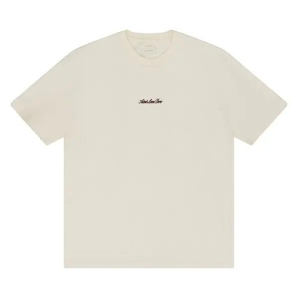 Aimé Leon Dore Short-sleeve Script Logo Tee 'pristine - Cream