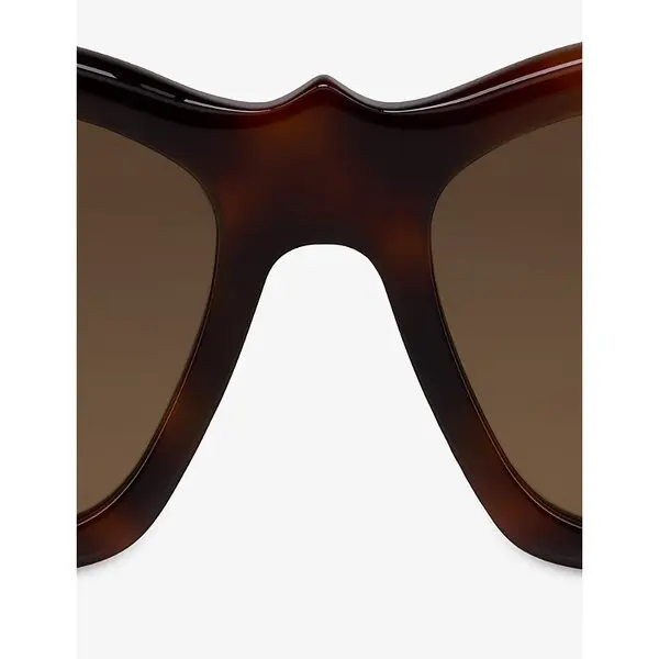 CHRISTIAN LOUBOUTIN Acetate Butterfly Frame Sunglasses - Dark Havana/brown