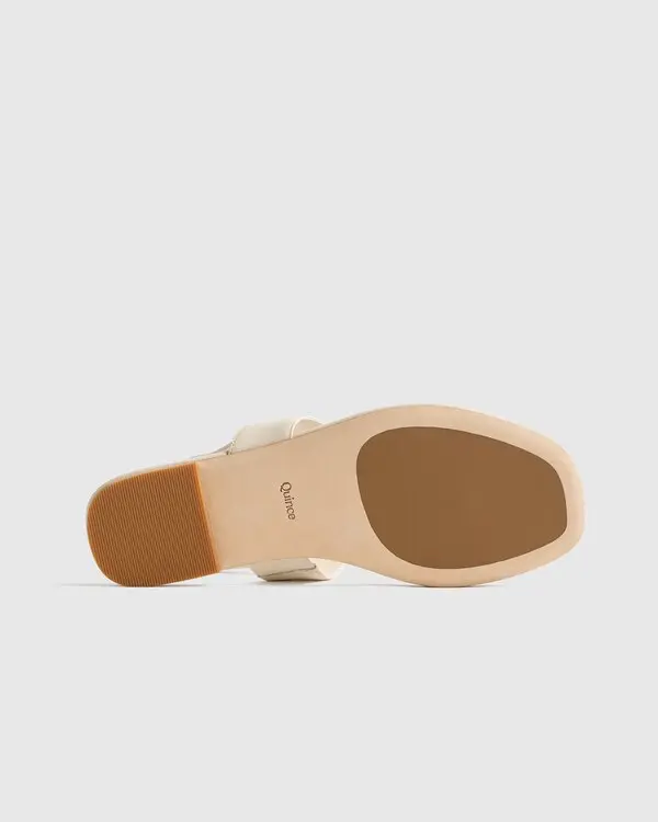 Quince Italian Leather T-strap Sandal