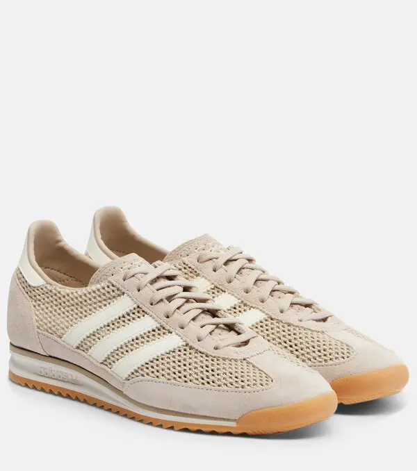 Adidas Sl 72 Og Suede-trimmed Sneakers - Beige