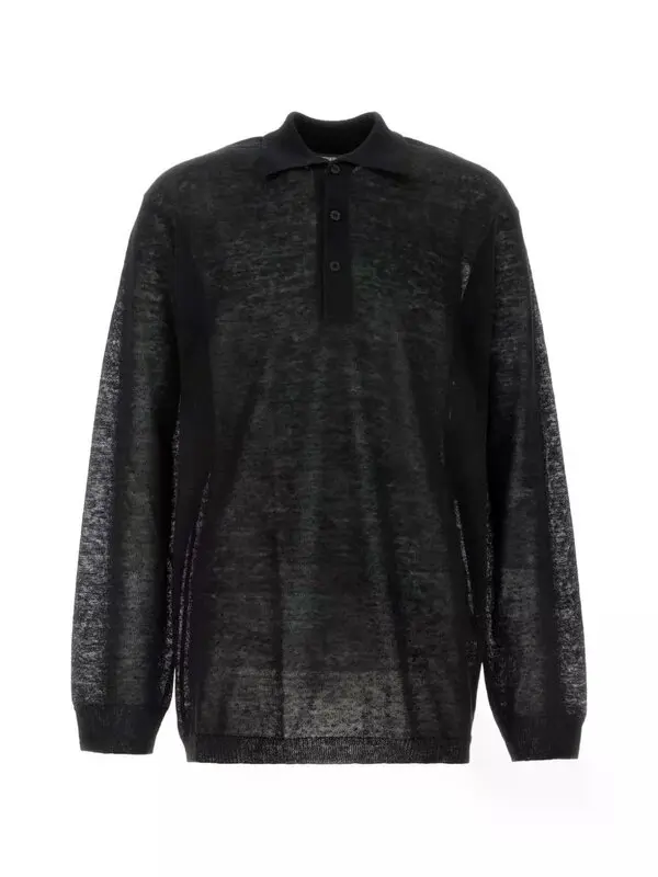 Y’s Long-sleeve Polo Shirt - Black
