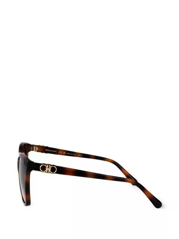 FERRAGAMO Gancini Tortoiseshell-effect Sunglasses