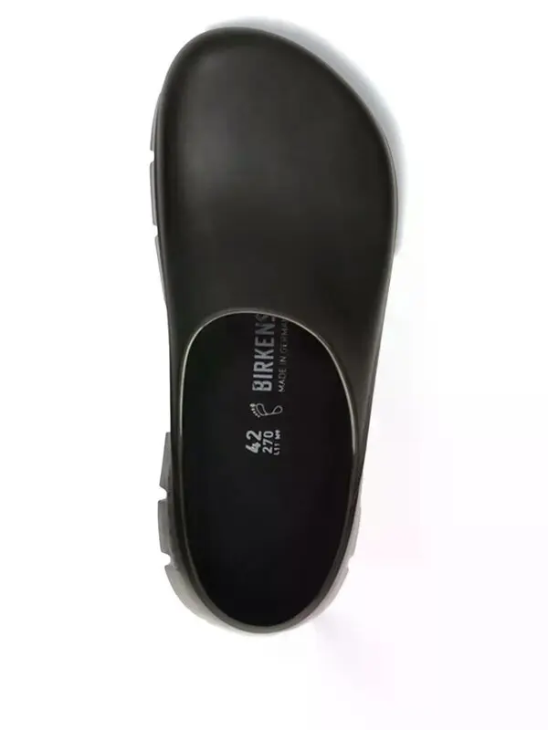 BIRKENSTOCK Contoured Round Mules - Black