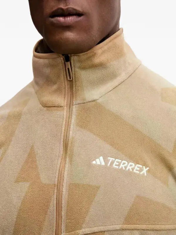 Adidas Printed Full-zip Sweater