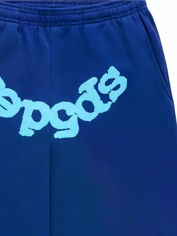 SP5DER Beluga Logo-print Track Pants - Blue