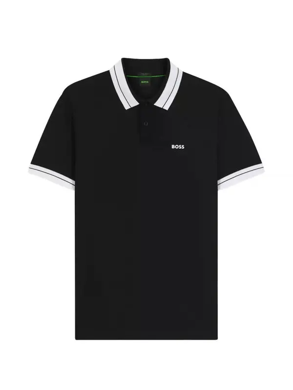 BOSS Logo-embroidered Polo Shirt - Black