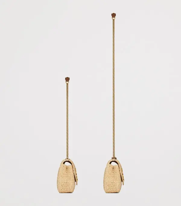 Saint Laurent Mini Loulou Shoulder Bag - Beige