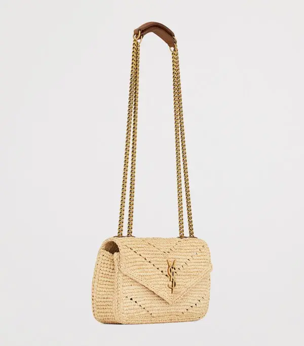 Saint Laurent Mini Loulou Shoulder Bag - Beige