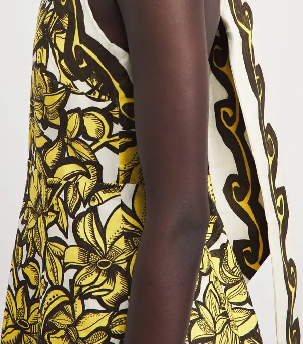 ALEMAIS Mona Mini Dress With Floral And Banana Print