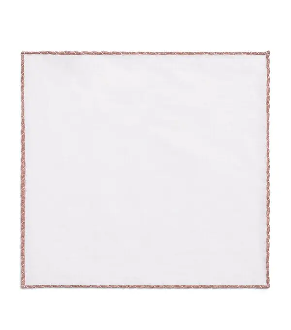 Eleventy Cotton-wool Pocket Square - Ivory