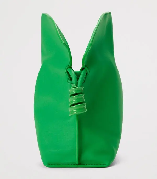 Loewe Mini Leather Flamenco Clutch - Green