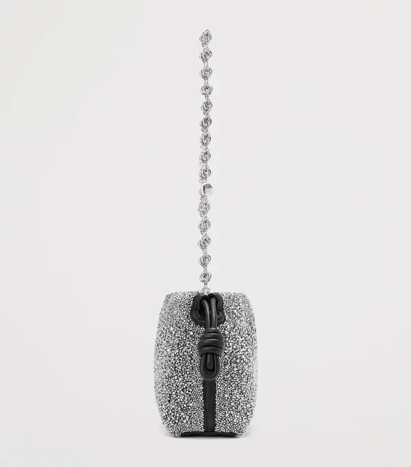 Loewe Mini Beaded Flamenco Purse - Black