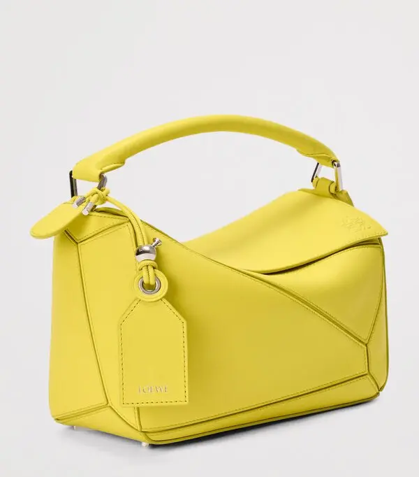 Loewe Small Featherlight Puzzle Top-handle Bag - Yellow