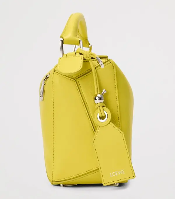 Loewe Small Featherlight Puzzle Top-handle Bag - Yellow