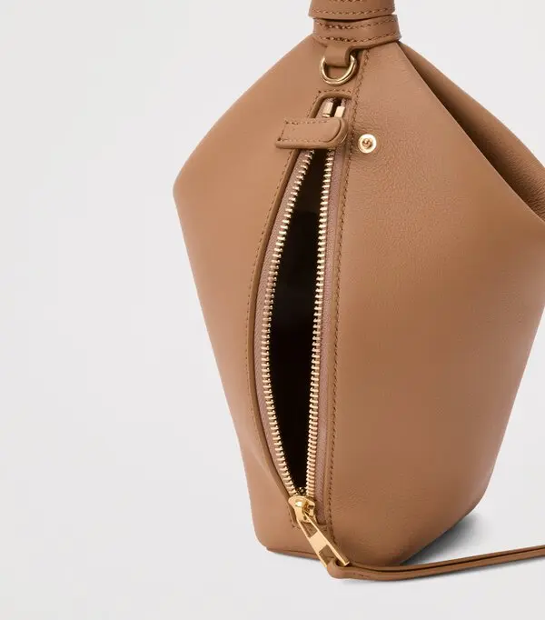 Loewe Leather Scarf Backpack - Brown