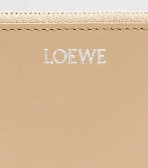Loewe Leather Knot Card Holder - Beige