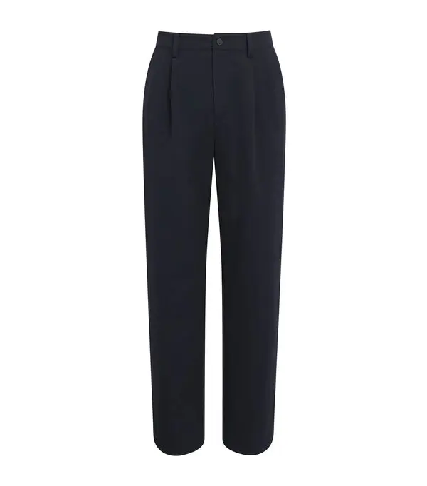 7 For All Mankind Pleated Straight Leg Trousers