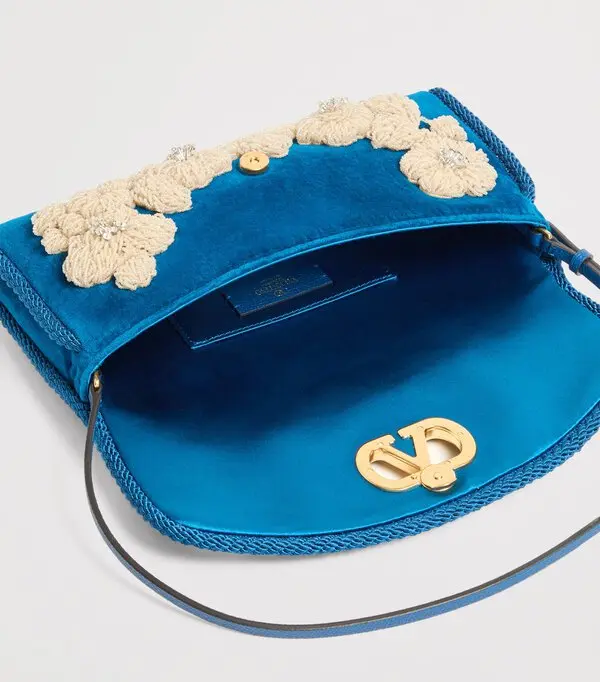 Valentino Garavani Small Beaded Devain Shoulder Bag