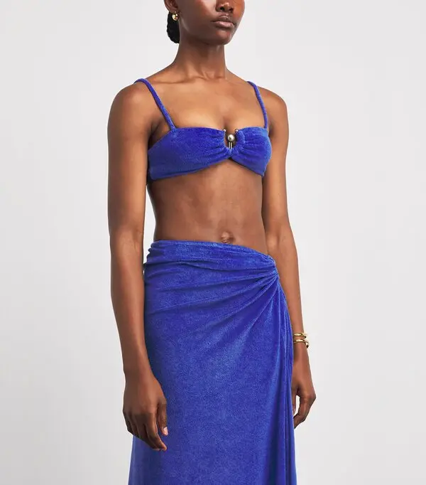 Christopher Esber Towelling Orbit Bikini Top