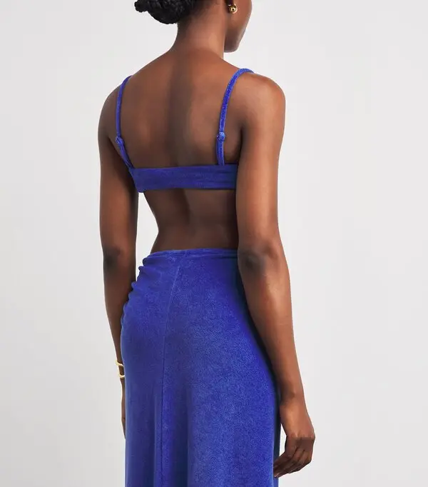 Christopher Esber Towelling Orbit Bikini Top