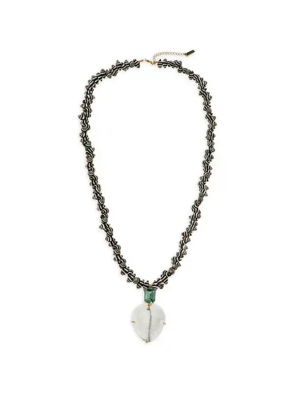 JENNIFER BEHR Enid Shell Pendant Necklace - Gold