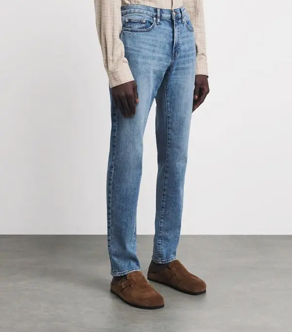 FRAME L'homme Slim Jeans In Medium Wash - Blue