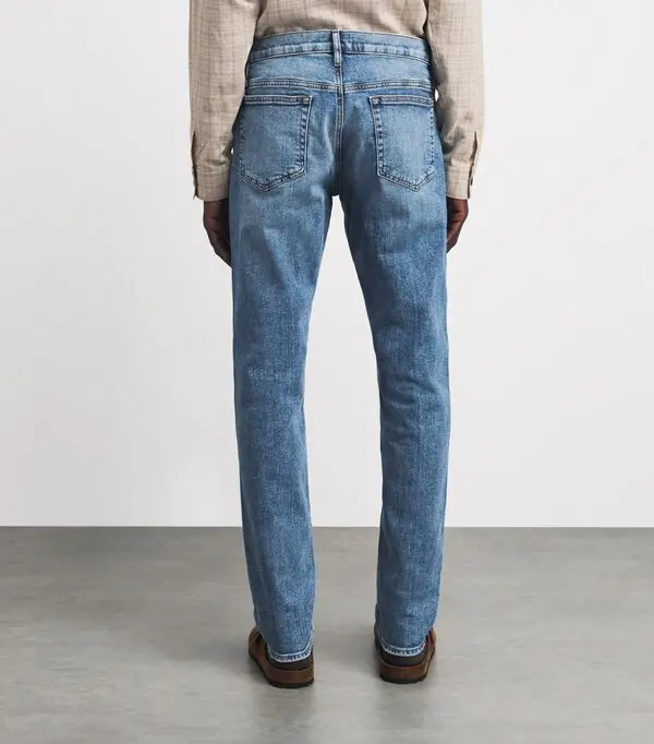 FRAME L'homme Slim Jeans In Medium Wash - Blue