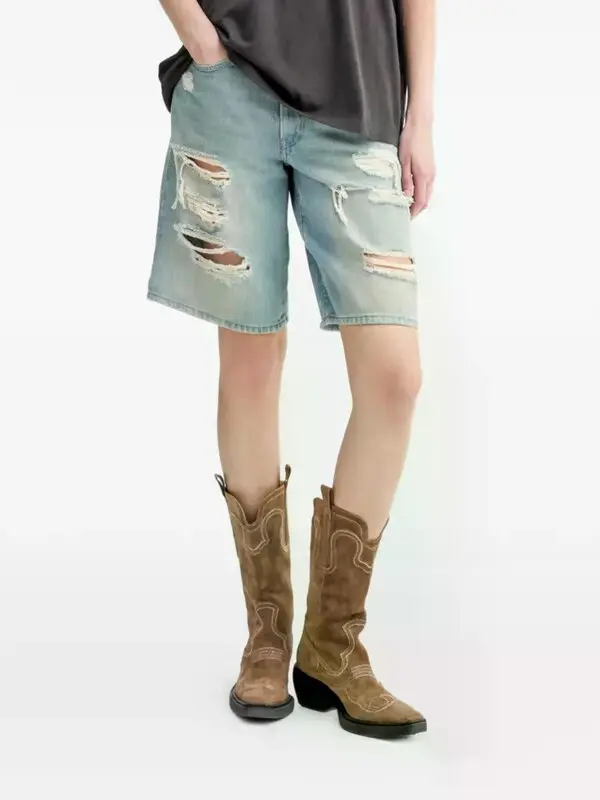 LEVI'S Ripped Effect Shorts