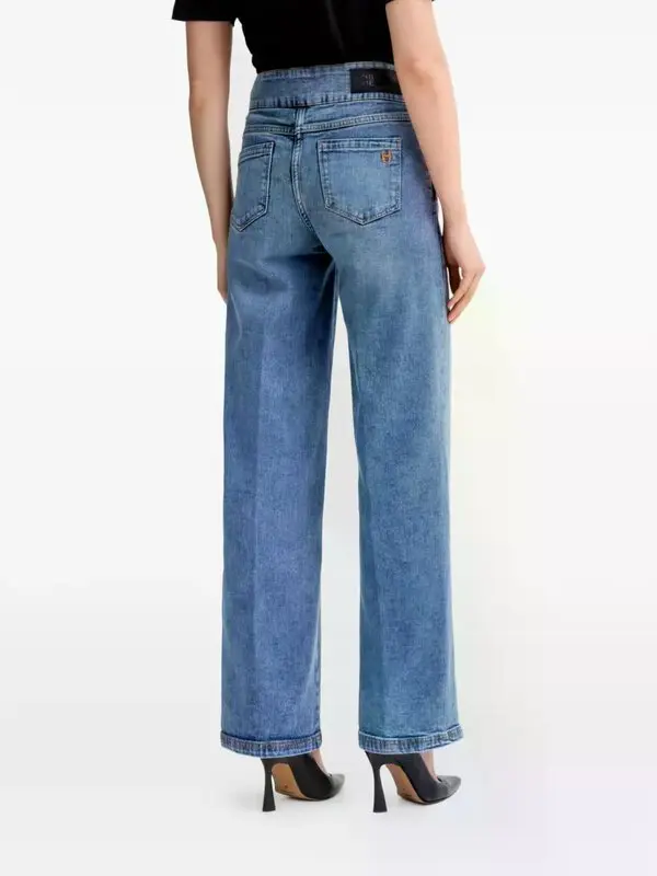 SILVIAN HEACH Wide Leg Jeans With Button Fastening