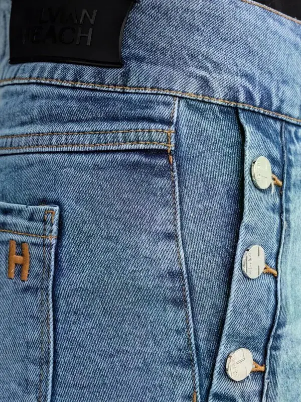 SILVIAN HEACH Wide Leg Jeans With Button Fastening