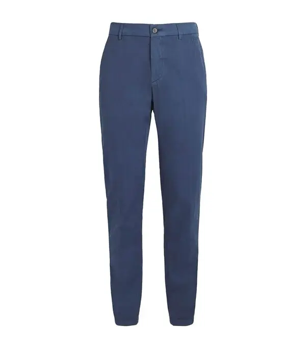 Eleventy Cotton-silk-blend Chinos
