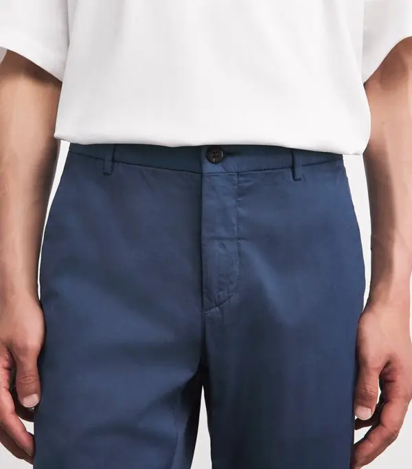 Eleventy Cotton-silk-blend Chinos