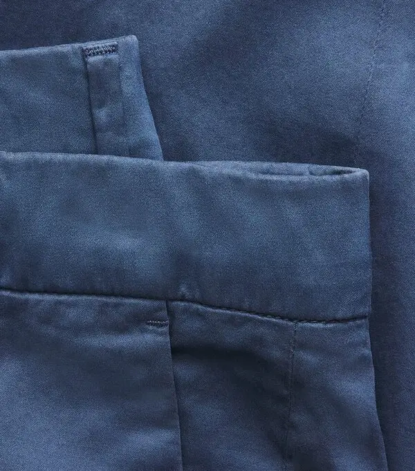Eleventy Cotton-silk-blend Chinos