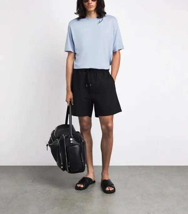 Amiri Cotton Script T-shirt - Blue