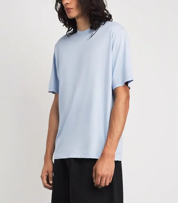 Amiri Cotton Script T-shirt - Blue