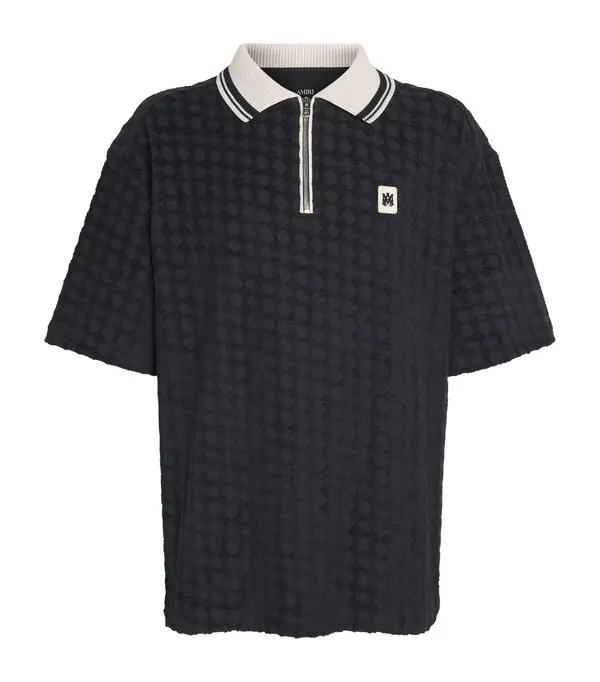 Amiri Ma Quad Zip-up Polo Shirt