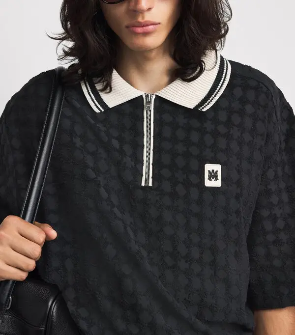 Amiri Ma Quad Zip-up Polo Shirt