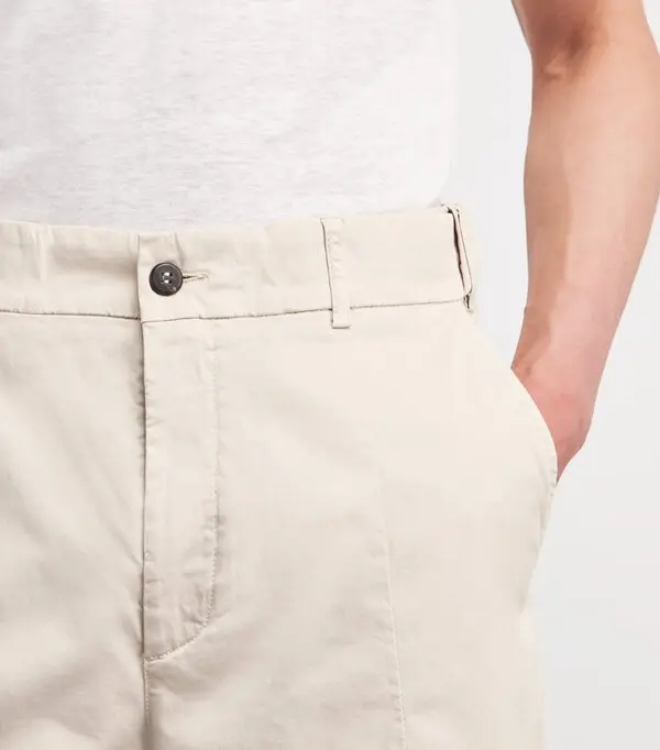 Eleventy Stretch Cotton Chino Shorts