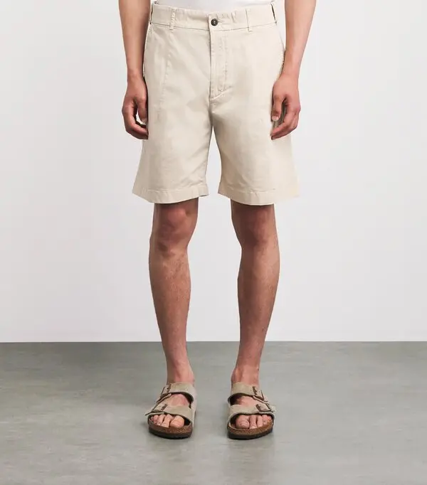 Eleventy Stretch Cotton Chino Shorts