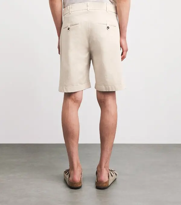 Eleventy Stretch Cotton Chino Shorts