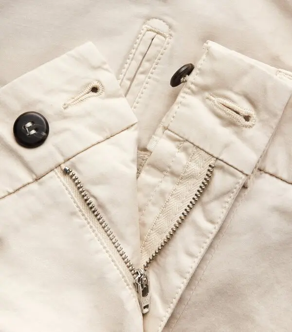 Eleventy Stretch Cotton Chino Shorts